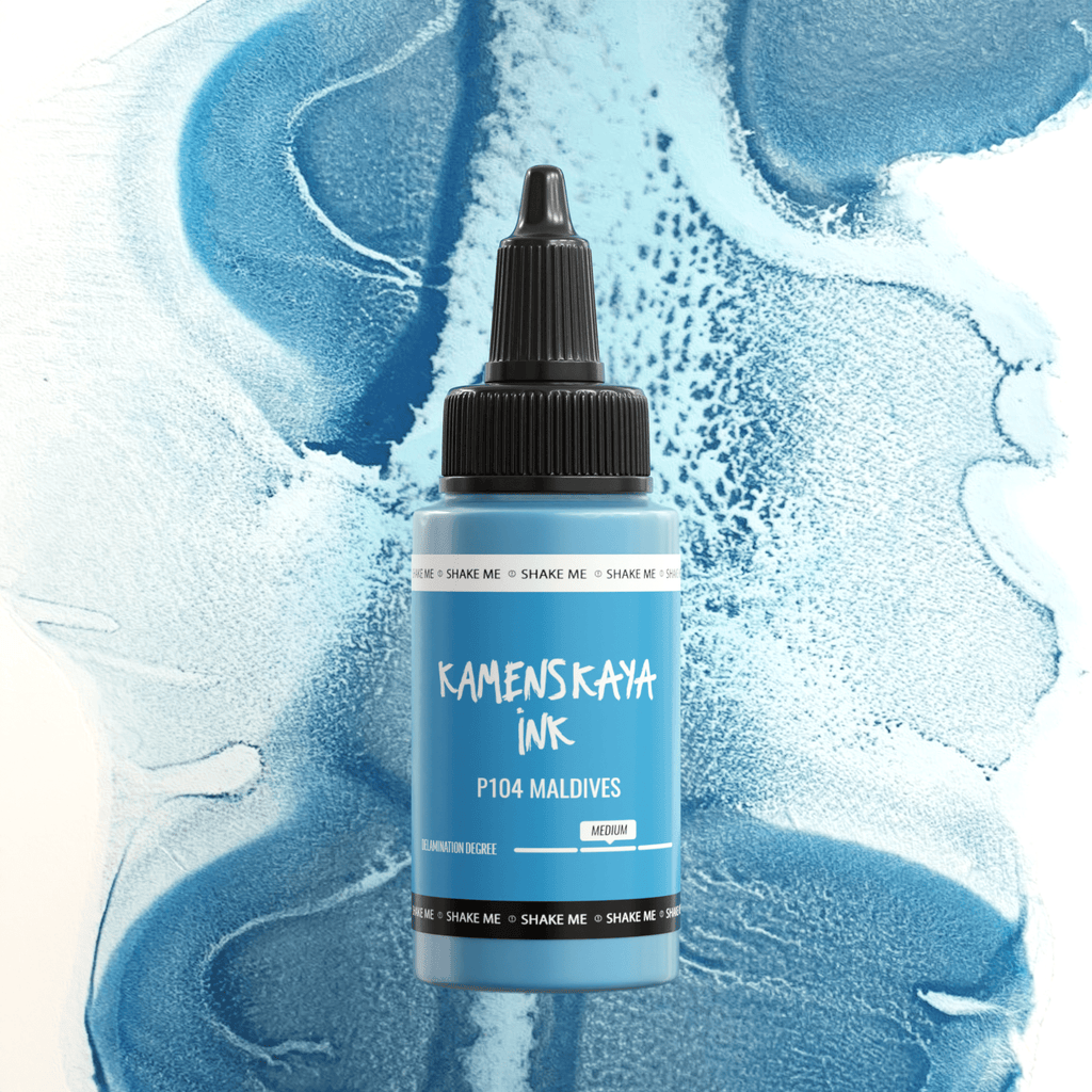Delaminating Alcohol Ink P-104 'Maldives' – KAMENSKAYA