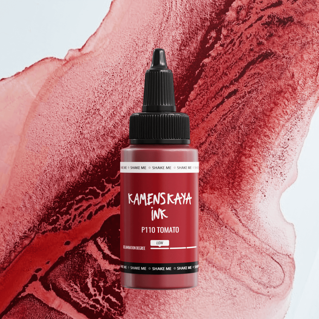 Delaminating Alcohol Ink P-110 'Tomato' – KAMENSKAYA