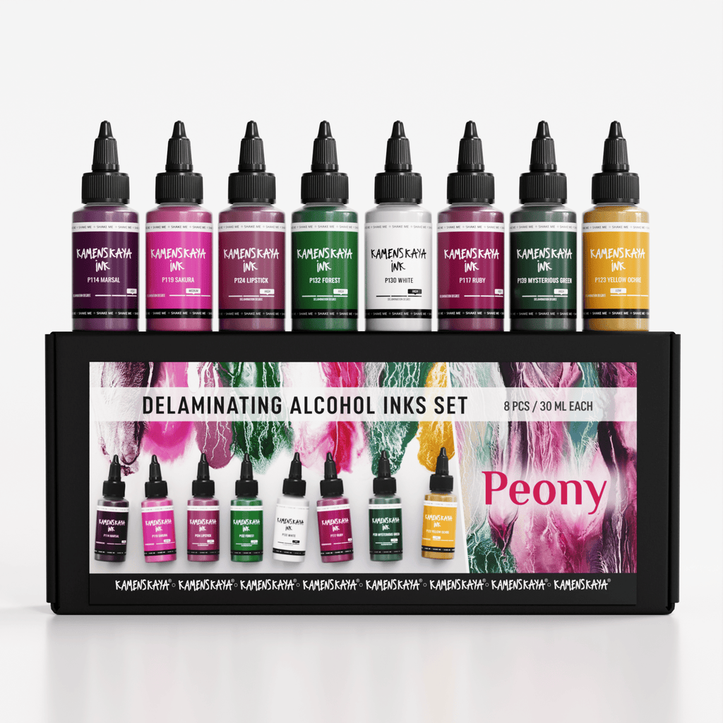 Delaminating Alcohol Inks Set 'Peony' – KAMENSKAYA